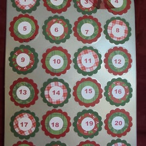 Advent Calendar, Mini Cupcake Tin, COVERS ONLY, Advent Calendar for ...