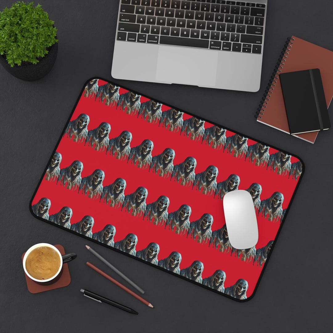 Scary Halloween Desk Mat, Spooky Office Decor, Creepy Work Space ...