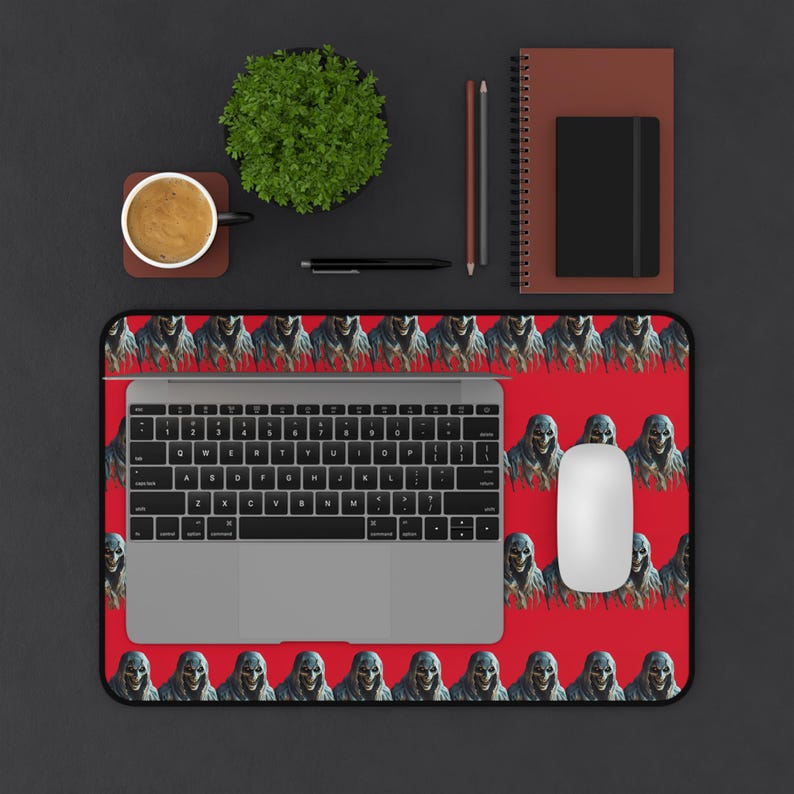 Scary Halloween Desk Mat, Spooky Office Decor, Creepy Work Space ...