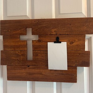 Custom Wooded Cross Picture Holder - Etsy