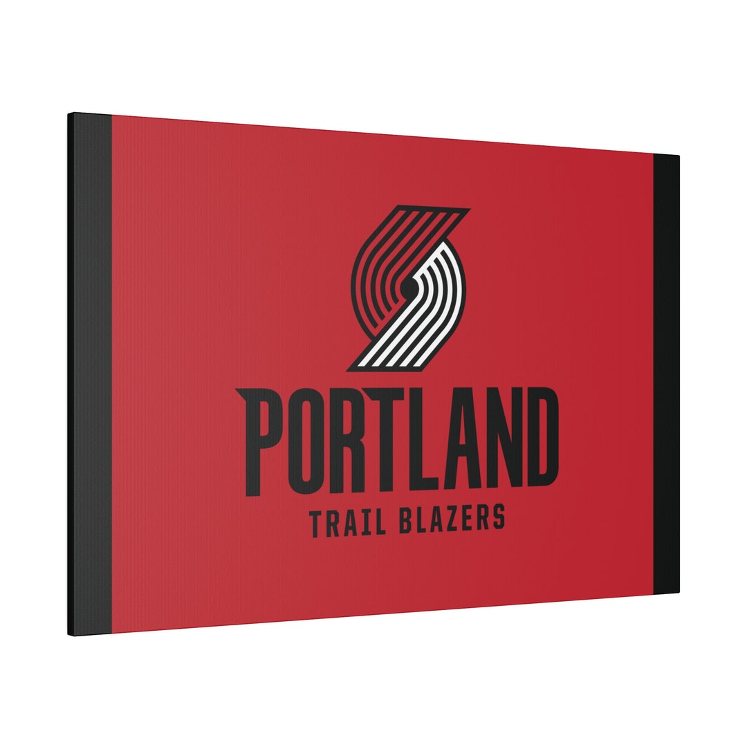 Portland Basketball Canvas, Portland Basketball Art, Blazers Basketball ...