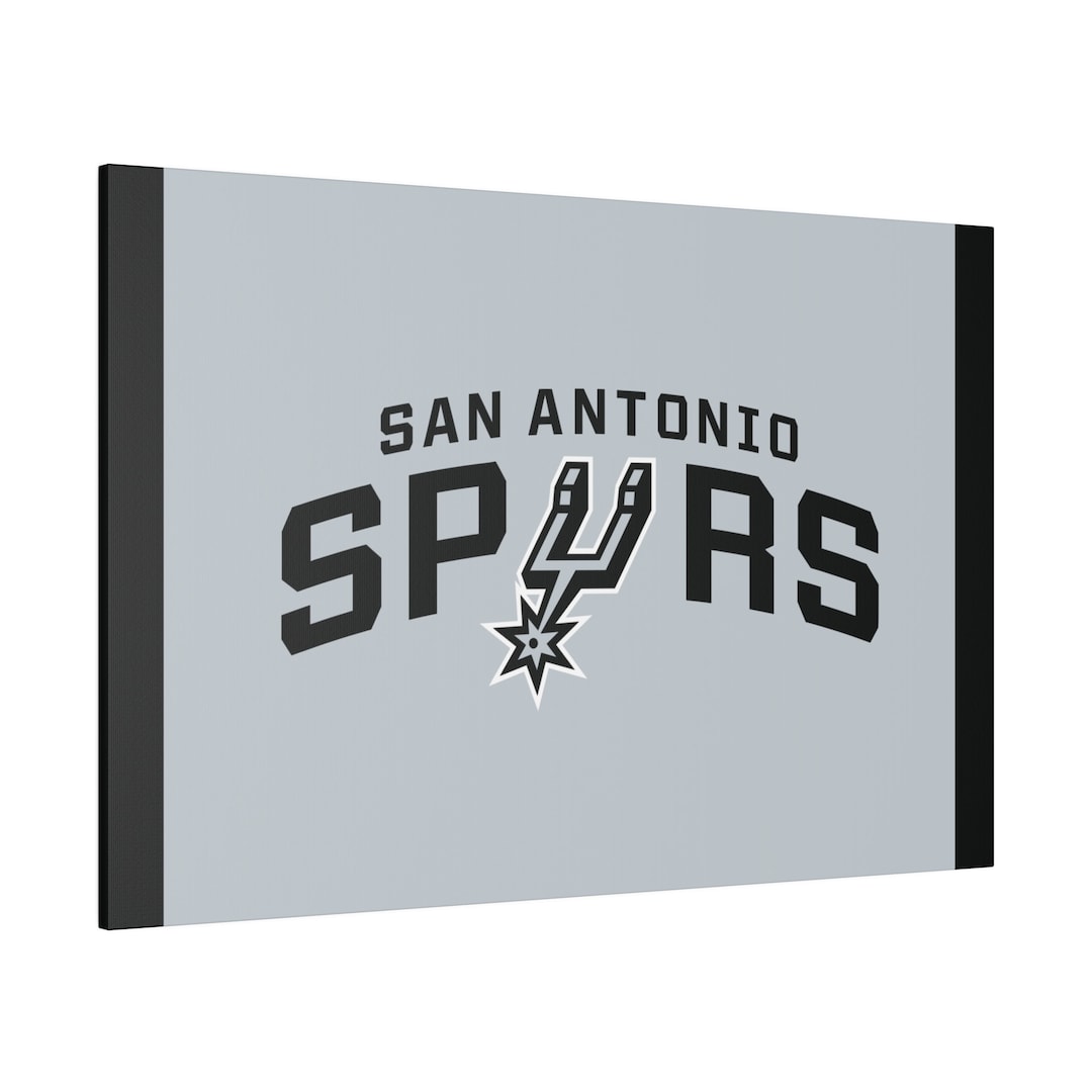 San Antonio Basketball Canvas, Spurs Basketball Art, Spurs Basketball ...