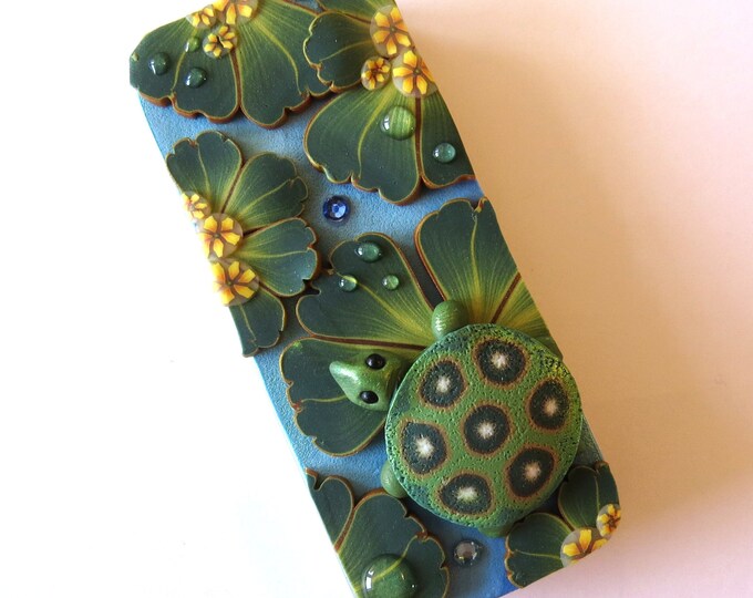 Turtle Slide Top Tin Sewing Needle Case Polymer Clay Covered - Etsy