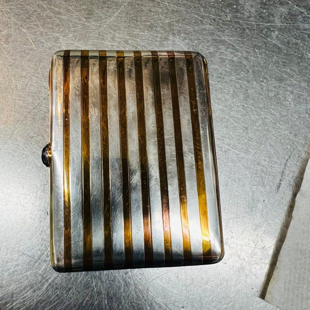 Vintage Cartier 14K Yellow & White Gold Cigarette Case - Etsy