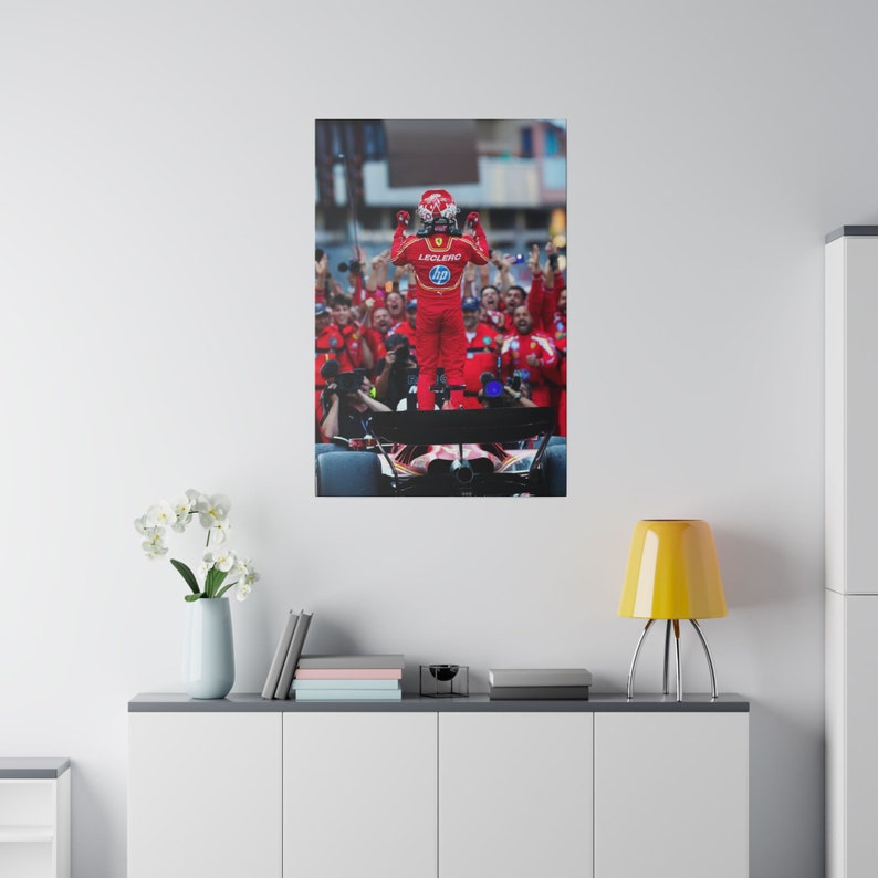 Charles LECLERC Monaco 2024 / F1 Canvas / Formula One Motorsport Canvas ...