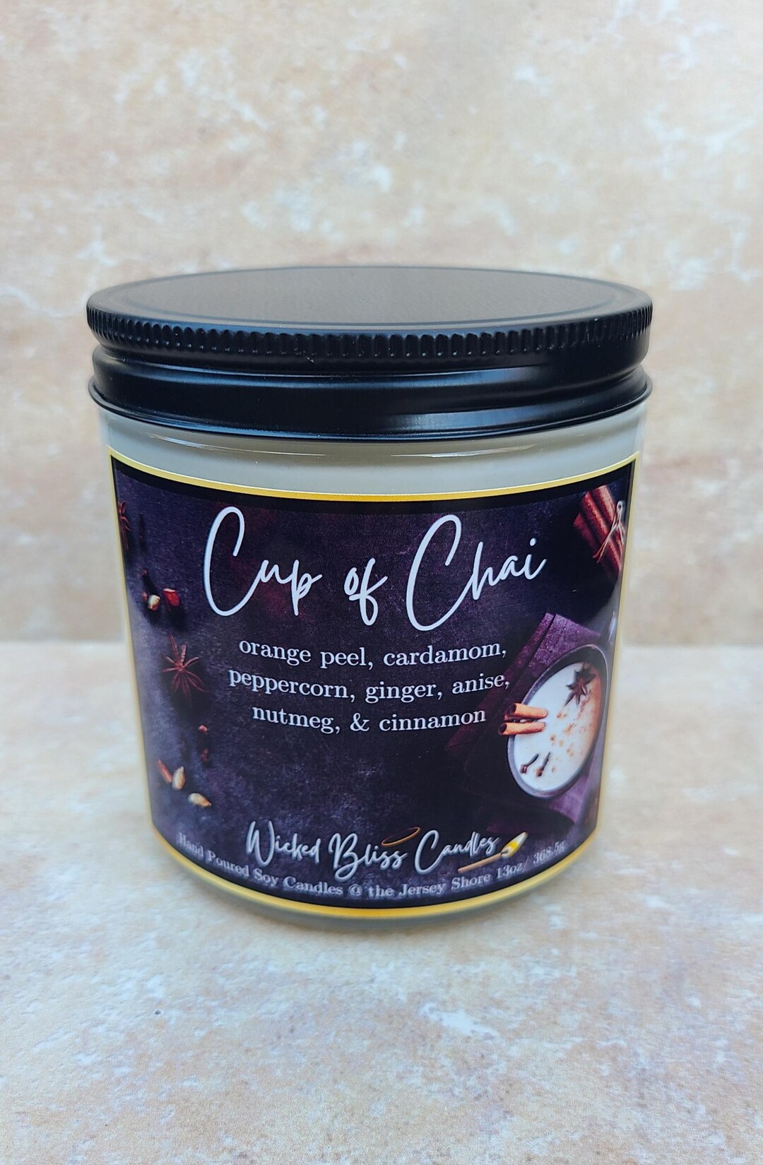 13oz Cup of Chai, Limited Line, Fall Scented Soy Wax Candle, Candle ...
