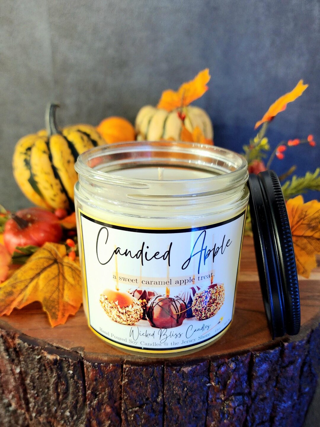 13oz Candied Apple, Limited Line, Fall Scented Soy Wax Candle, Candle ...