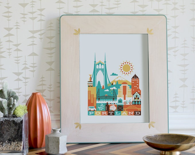 PORTLAND Print 3 Colors Available - Etsy