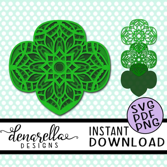 Daisy Girl Scout Trefoil Pattern