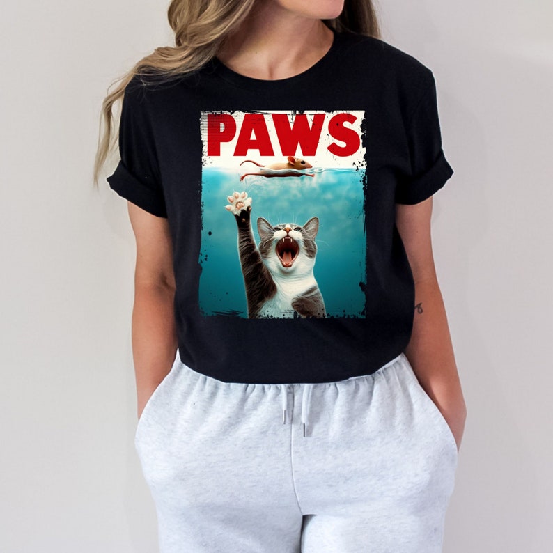 Funny Cat Lover Shirt, Paws Cute Cat Shirt, Meowy Cat Shirt, Paws Cat ...