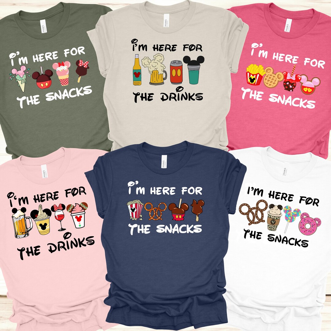 Custom Disney Snacking Drinking Shirt, Disney Epcot Matching Family ...