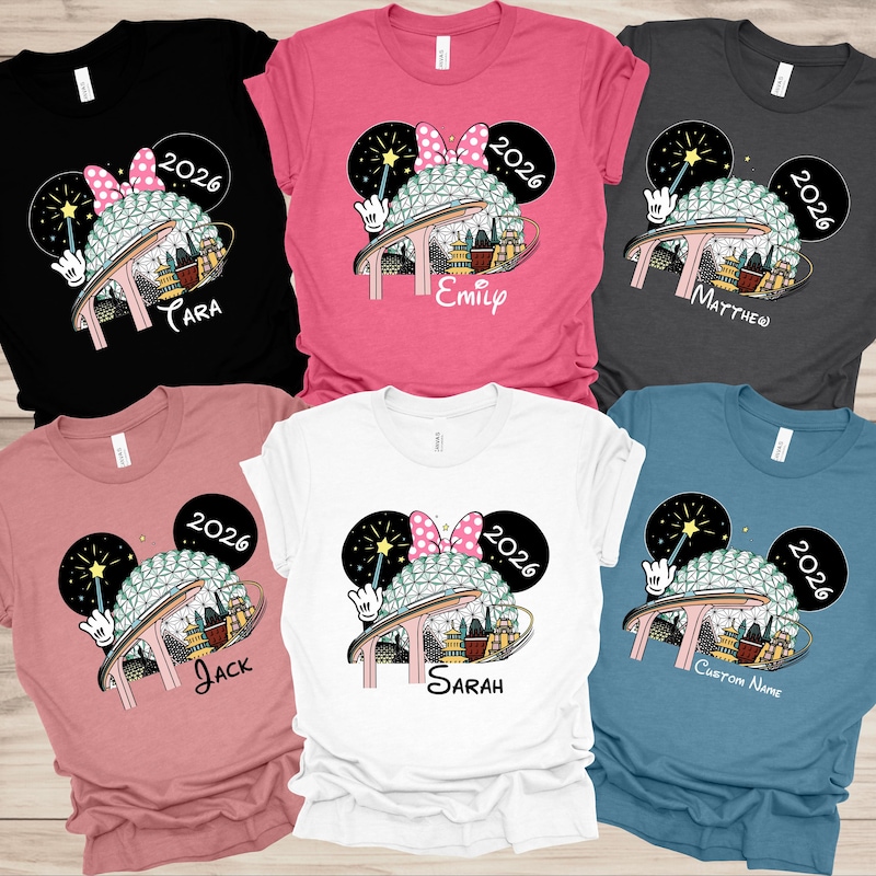 Epcot Shirts Custom - Etsy UK
