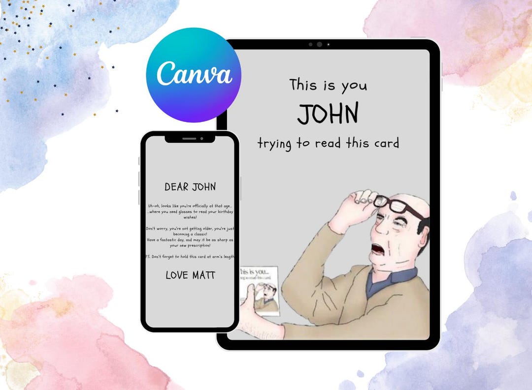 Funny Aging Birthday Card – Customizable Digital Download - Etsy