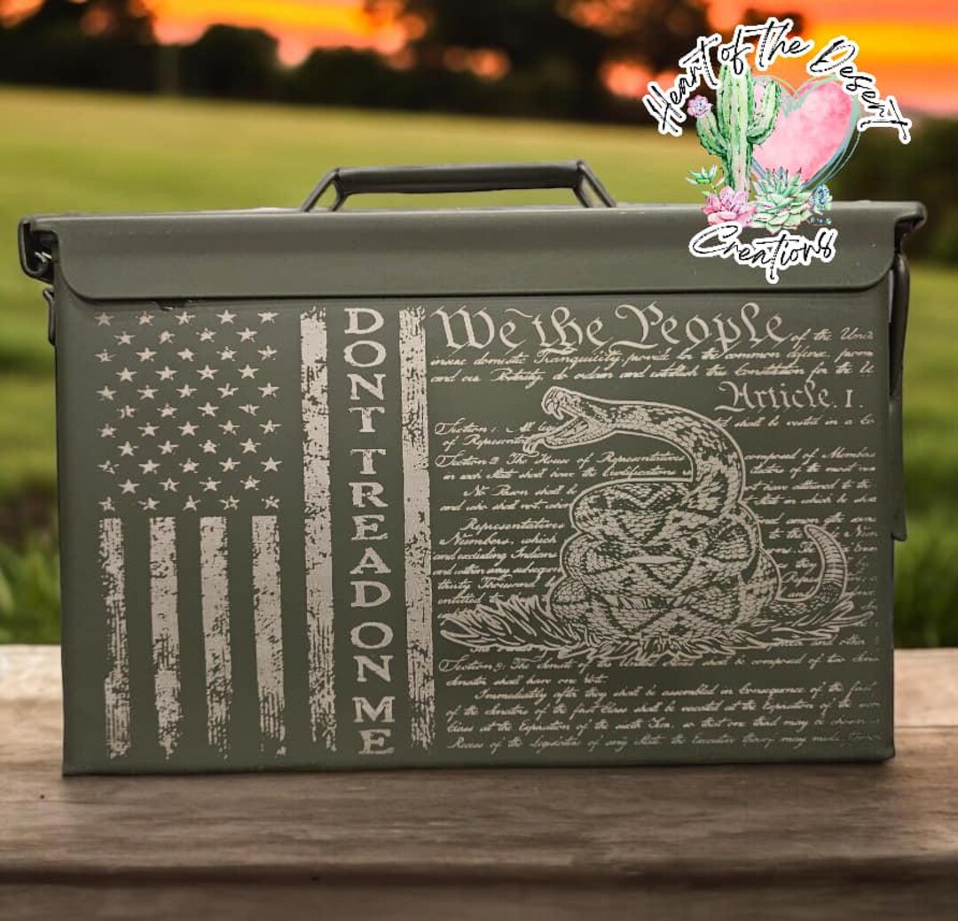 Engraved Don't Tread on Me Ammo Can - Etsy