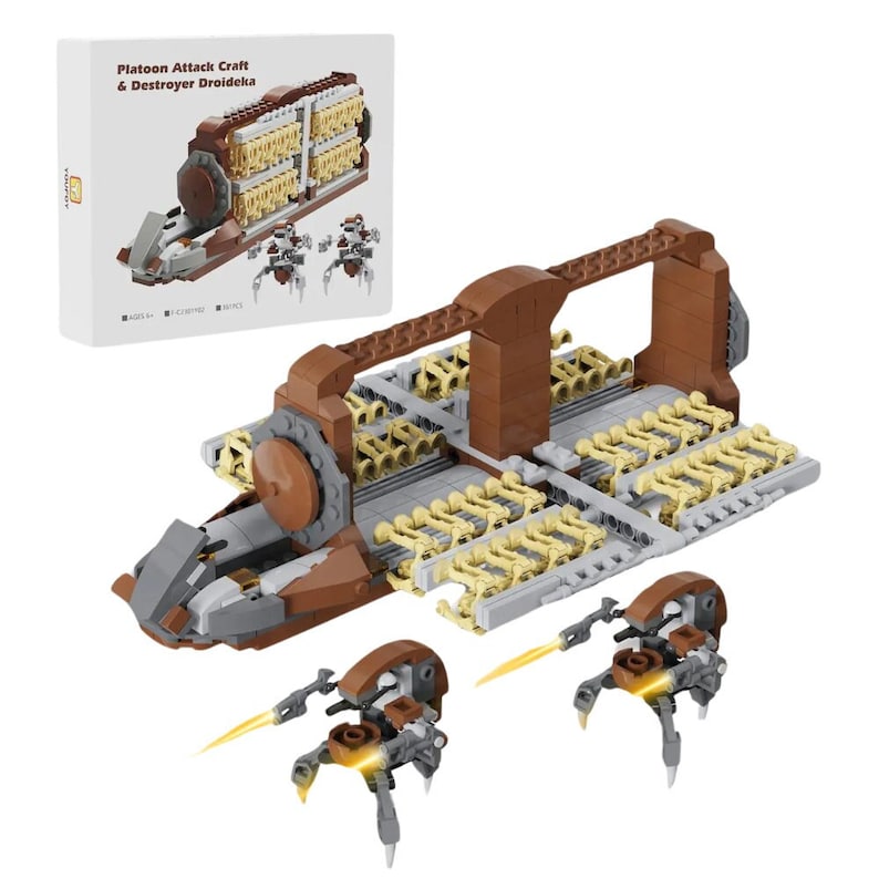 Lego Star Wars Droid Carrier With Droideka and Droids Custom MOC ...