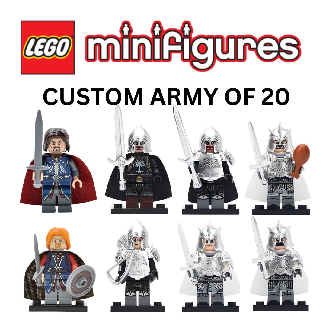 Lego Gondor Warrior Soldier Minifigure Army of 20 CMF Series Lord of ...