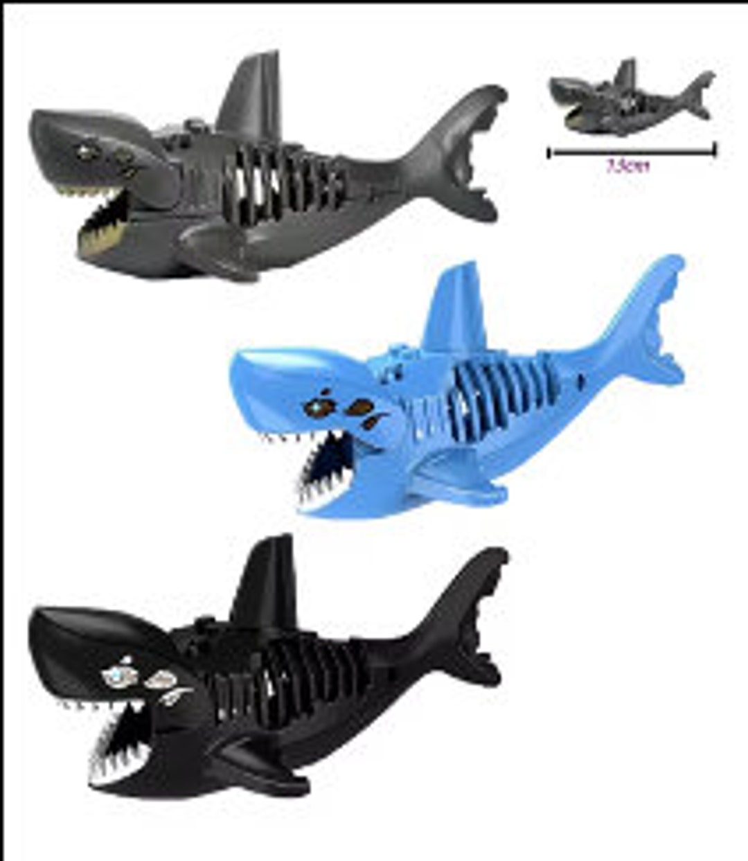 Lego Shark Animals Pirates of the Caribbean Minifigures Custom Rare - Etsy