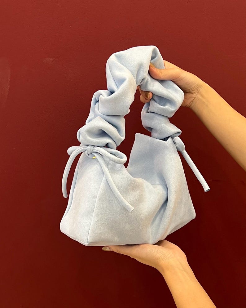Bow Pink Bag / Bag With Over Bow / Pink Bag / Bag on Shoulder ...