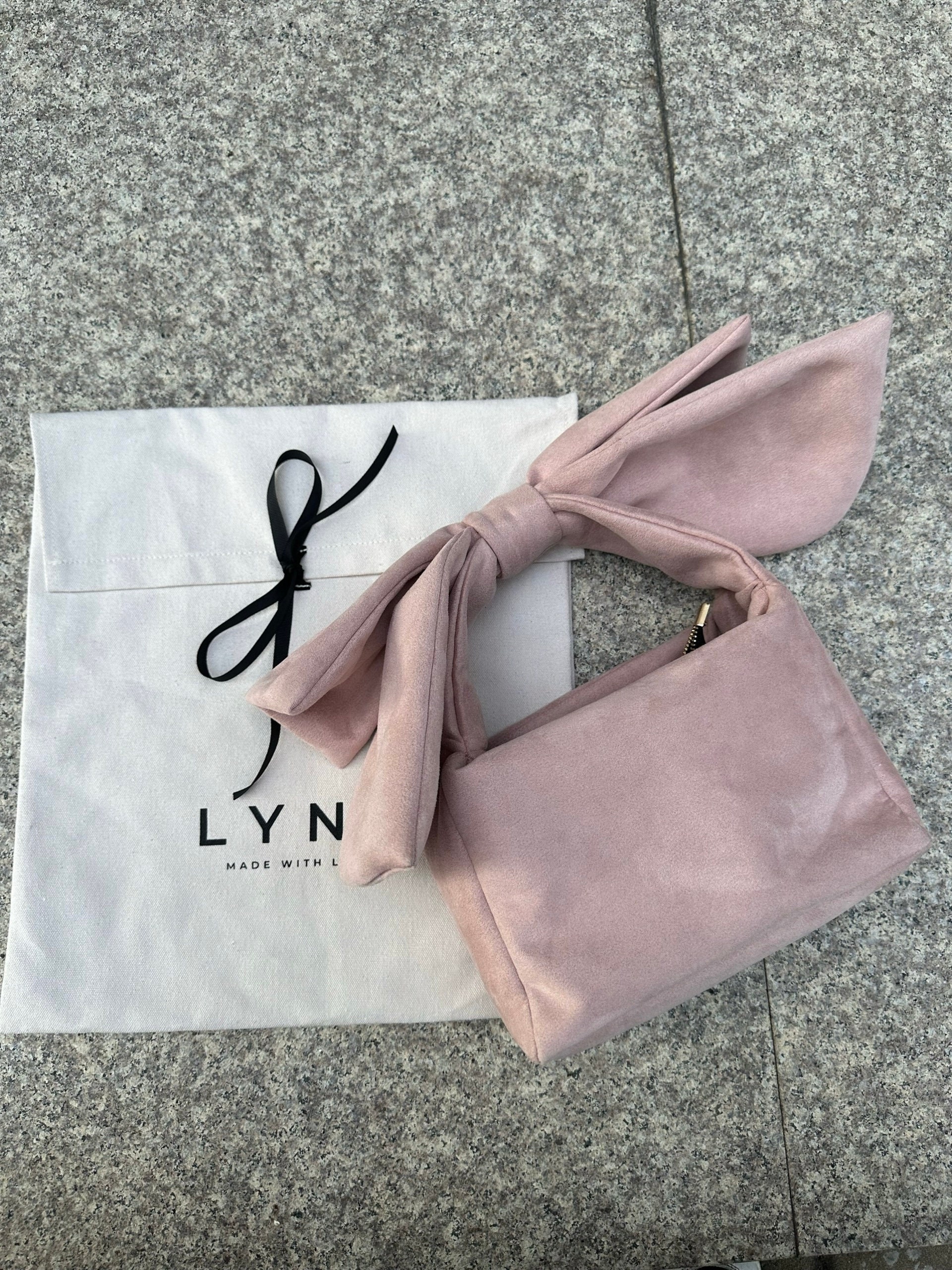 Bow Pink Bag / Bag With Over Bow / Pink Bag / Bag on Shoulder / Cute ...