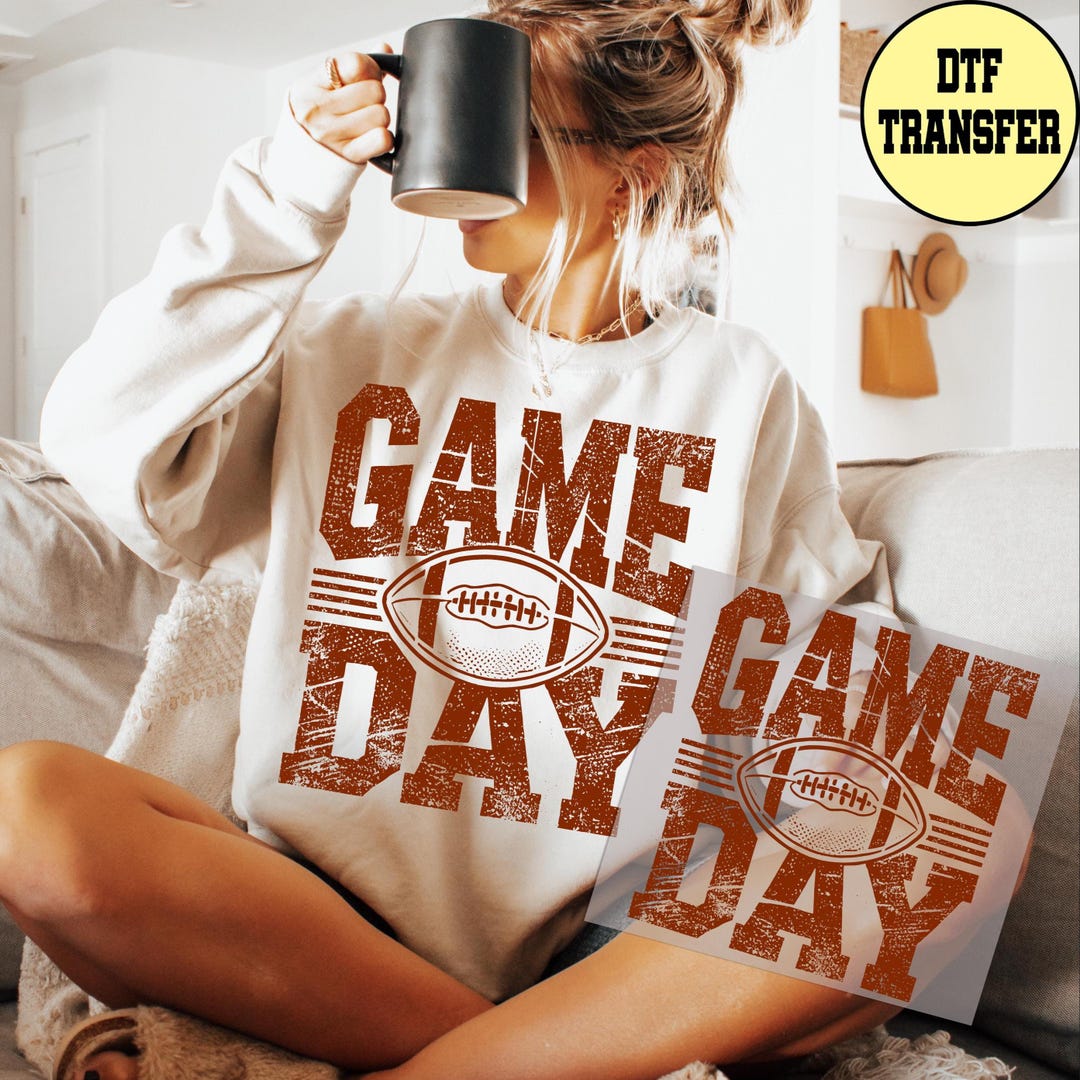 Football Game Dtf Transfer, Football Game Day Ready to Press Dtf ...