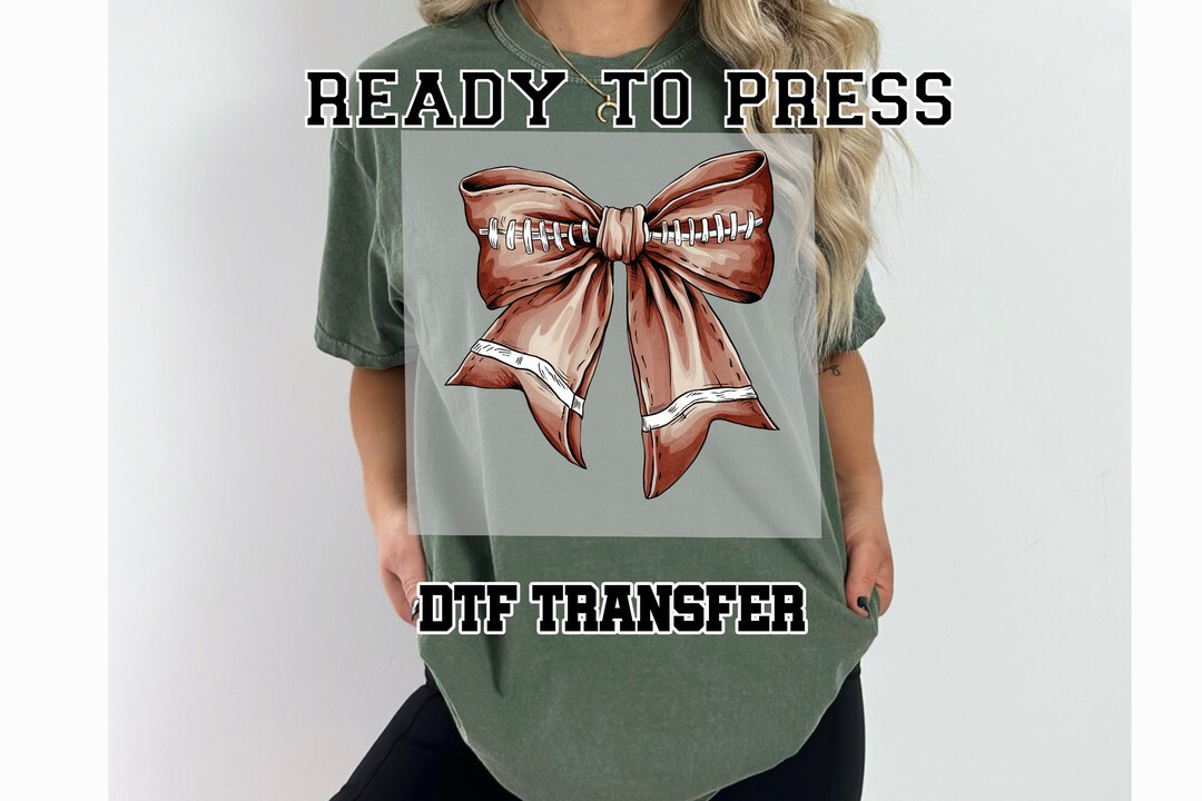 Football Coquette Bow Dtf Transfer ,bow Dtf Transfer, Football Bow Game ...