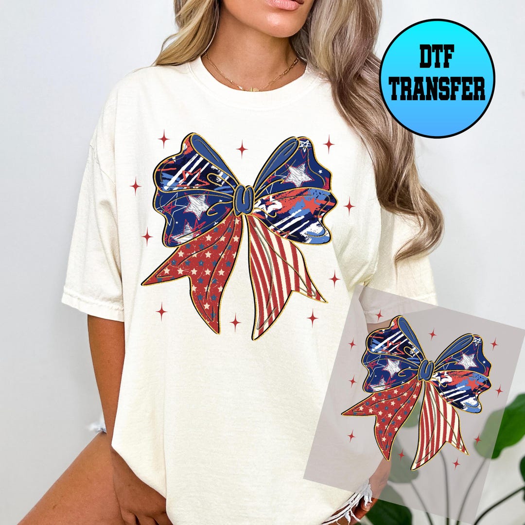 Coquette USA, 4th of July Ready to Press Direct to Film Transfer 4th of ...