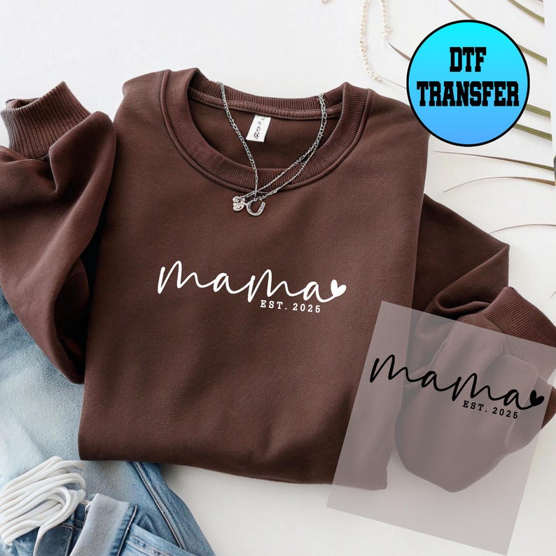 Custom Mama Dtf Transfer, Minimalist Mama Dtf Ready to Press Dtf, Mama ...