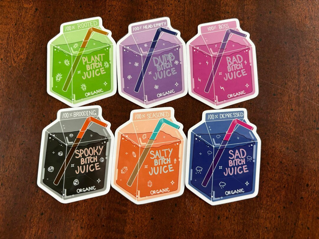 Juice Box Stickers - Etsy