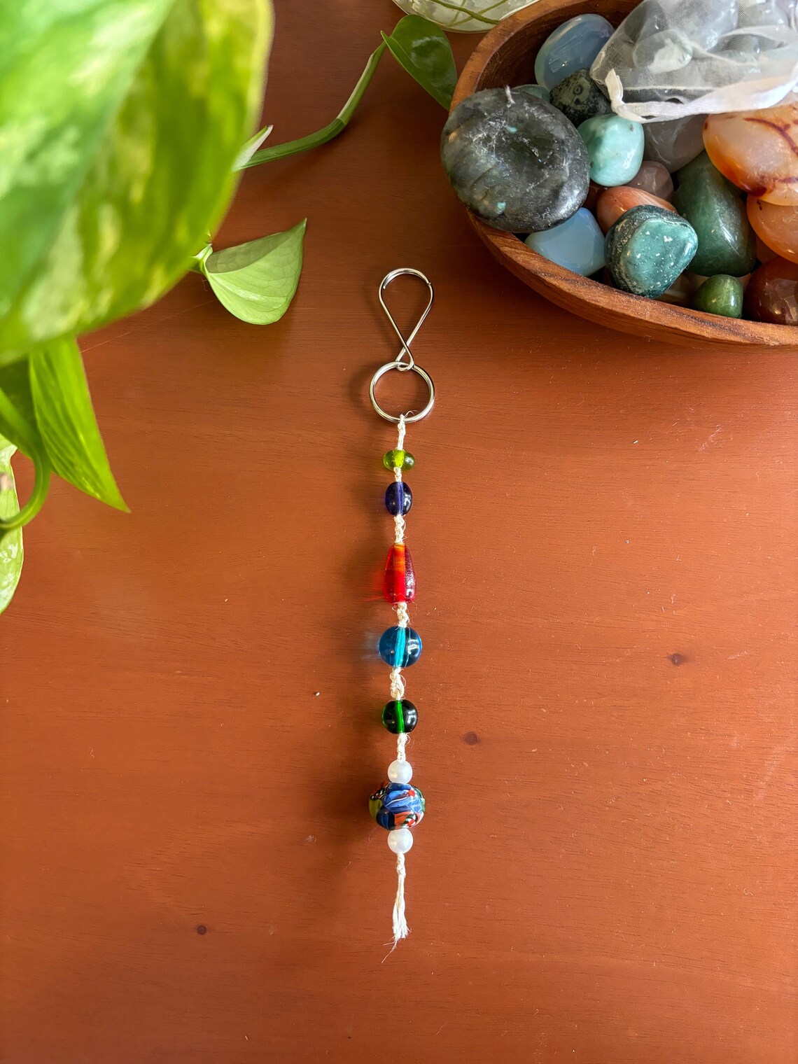 Rainbow Car Charm/colorful Keychain - Etsy