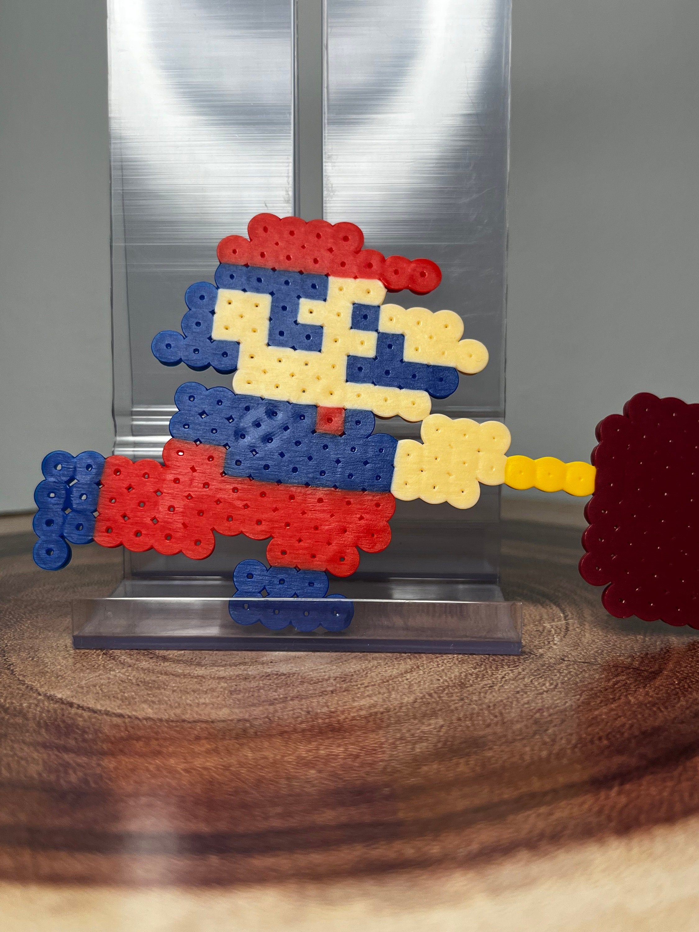 Pixel Art Jumpman mario. Perler Bead/ Fuse Bead Art. - Etsy
