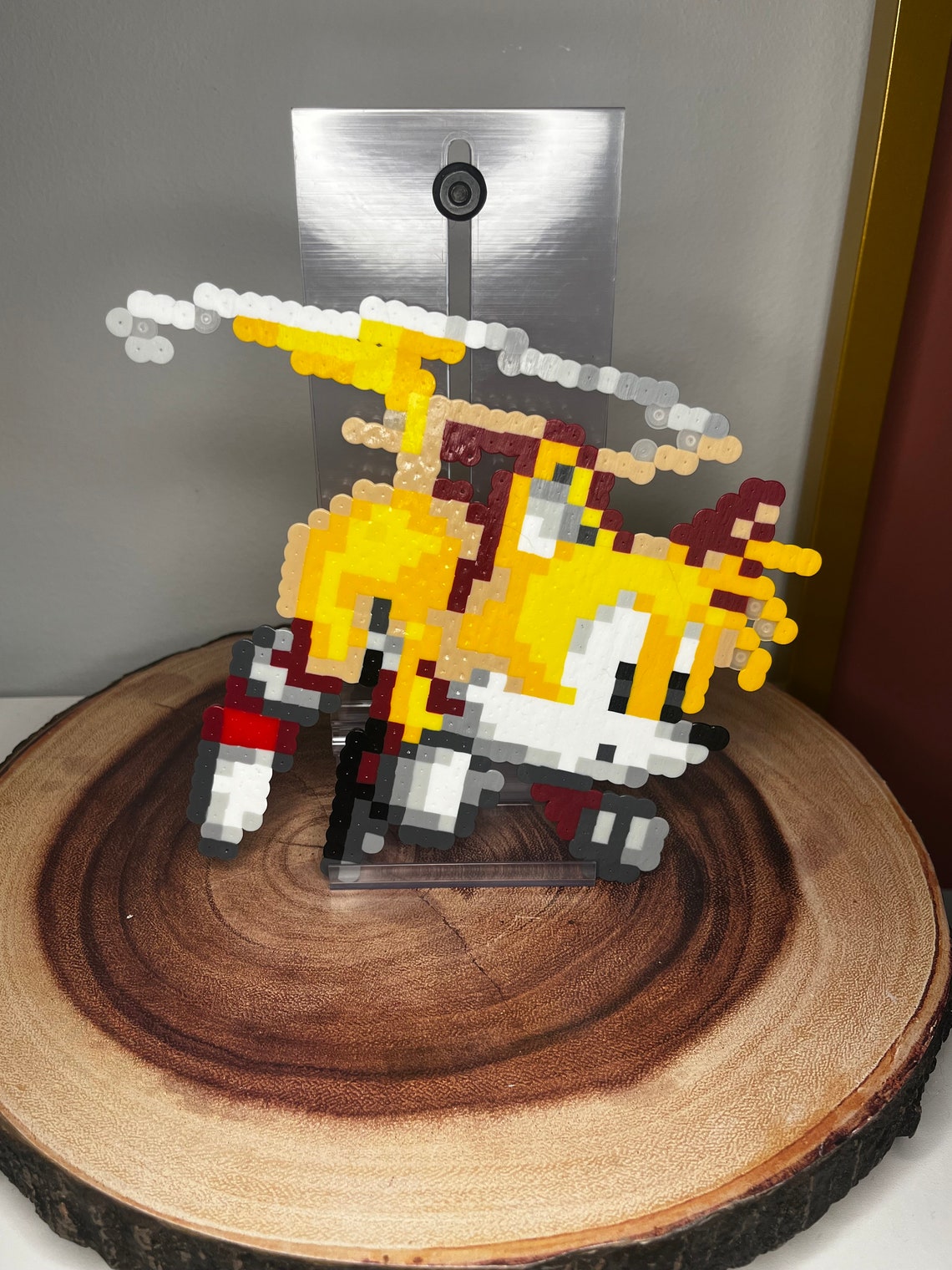 Pixel Art Tails. Sonic the Hedgehog 3. Perler Bead/ Fuse Bead Art. - Etsy