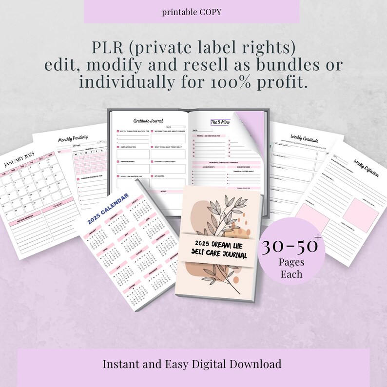 50+ PLR Planner Bundle: Editable Canva Templates With Resell Rights - Etsy