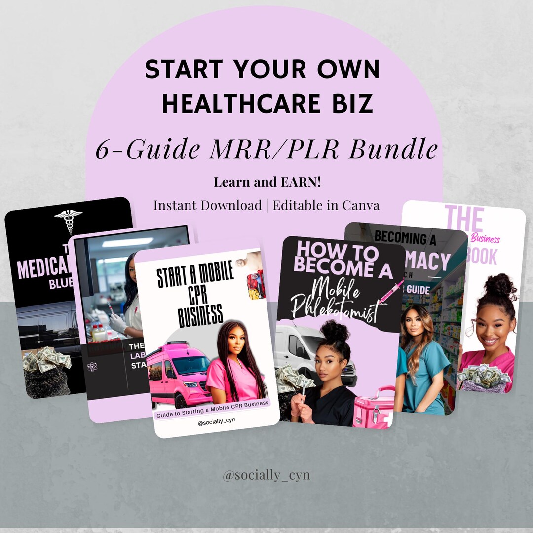 Healthcare Business Guides Bundle: Resell Rights, Medical Side Hustle ...