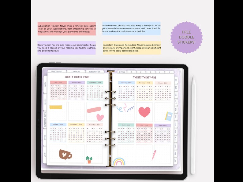 Ultimate 24/25 Digital Planner Bundle, Budget Planner, Digital ...