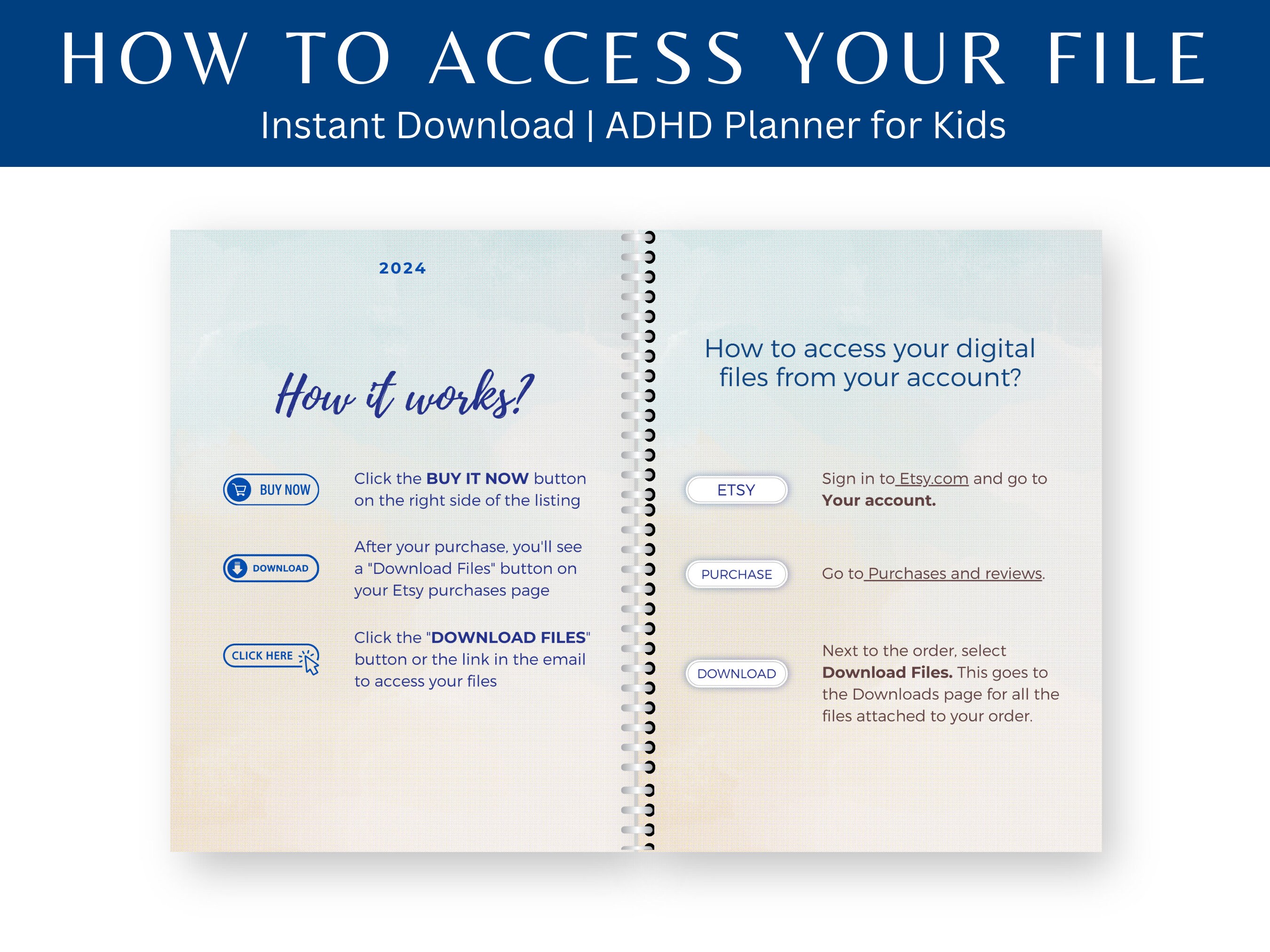 Fun Kids ADHD Planner Set: Worksheets, Calendar, Habit Tracker, Focus ...