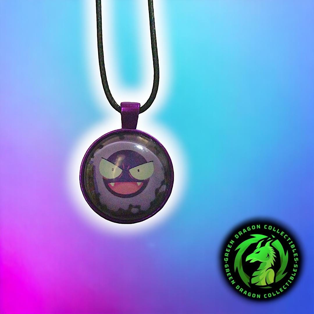 Gastly Necklace Made From Pokemon Card - Etsy