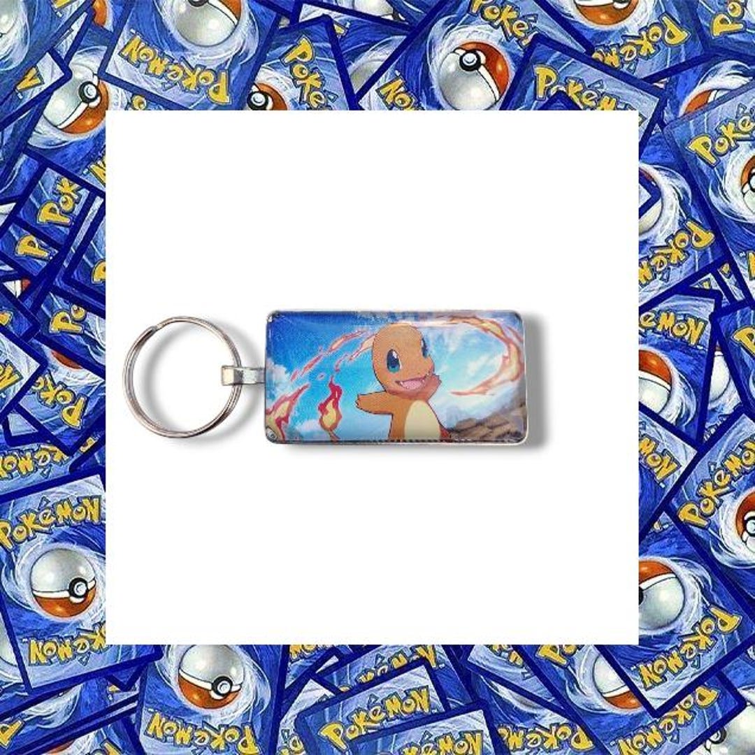 Pokemon Card Keychain - Charmander - Etsy