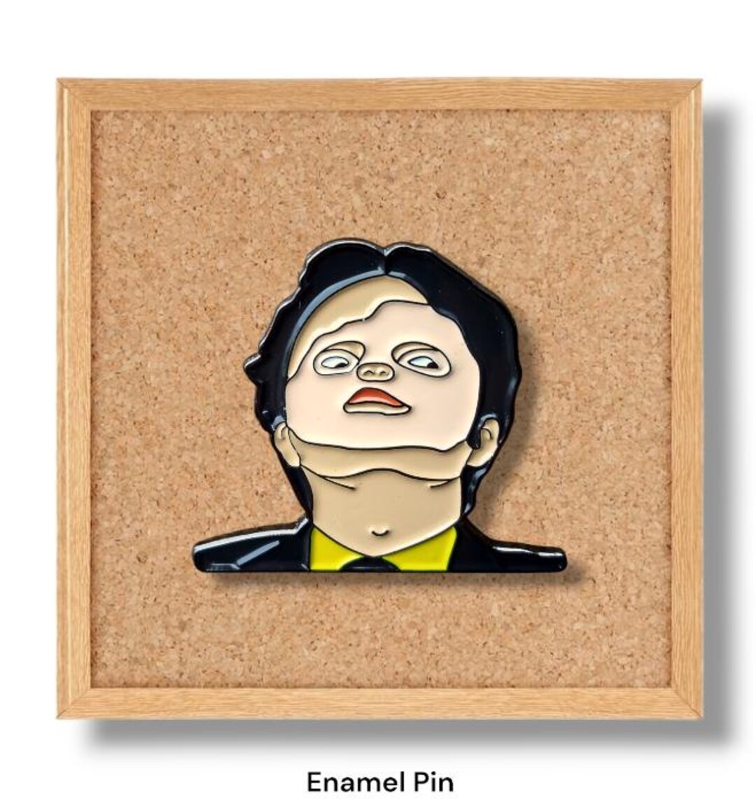 The Office Dwight Mask Enamel Pin - Etsy