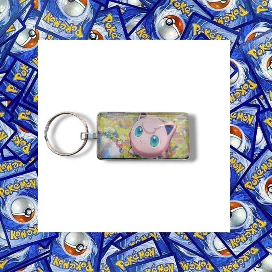 Pokemon Card Keychain - Jigglypuff - Etsy