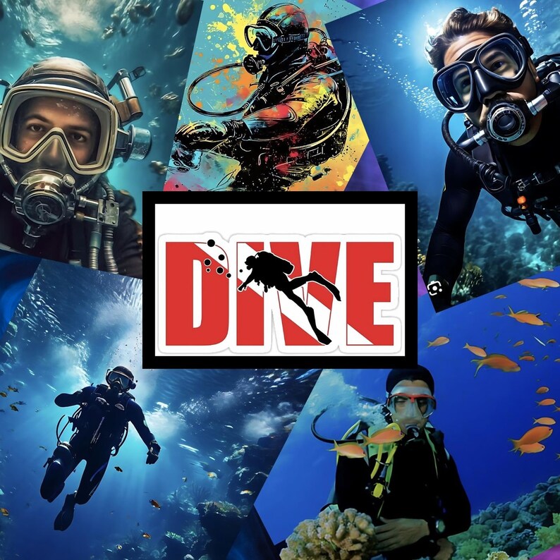 Scuba Diving Digital Image, Custom Photo Album Cover Template - Etsy