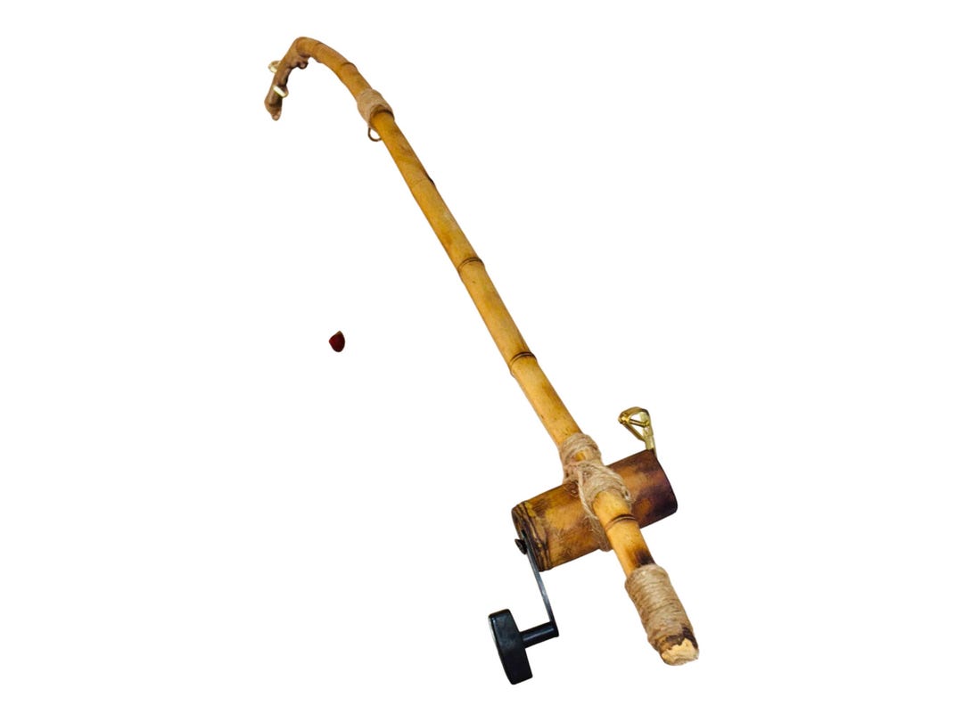 Antique Bamboo Fishing Pole Replica Wall Decor Unique Rustic Vintage ...