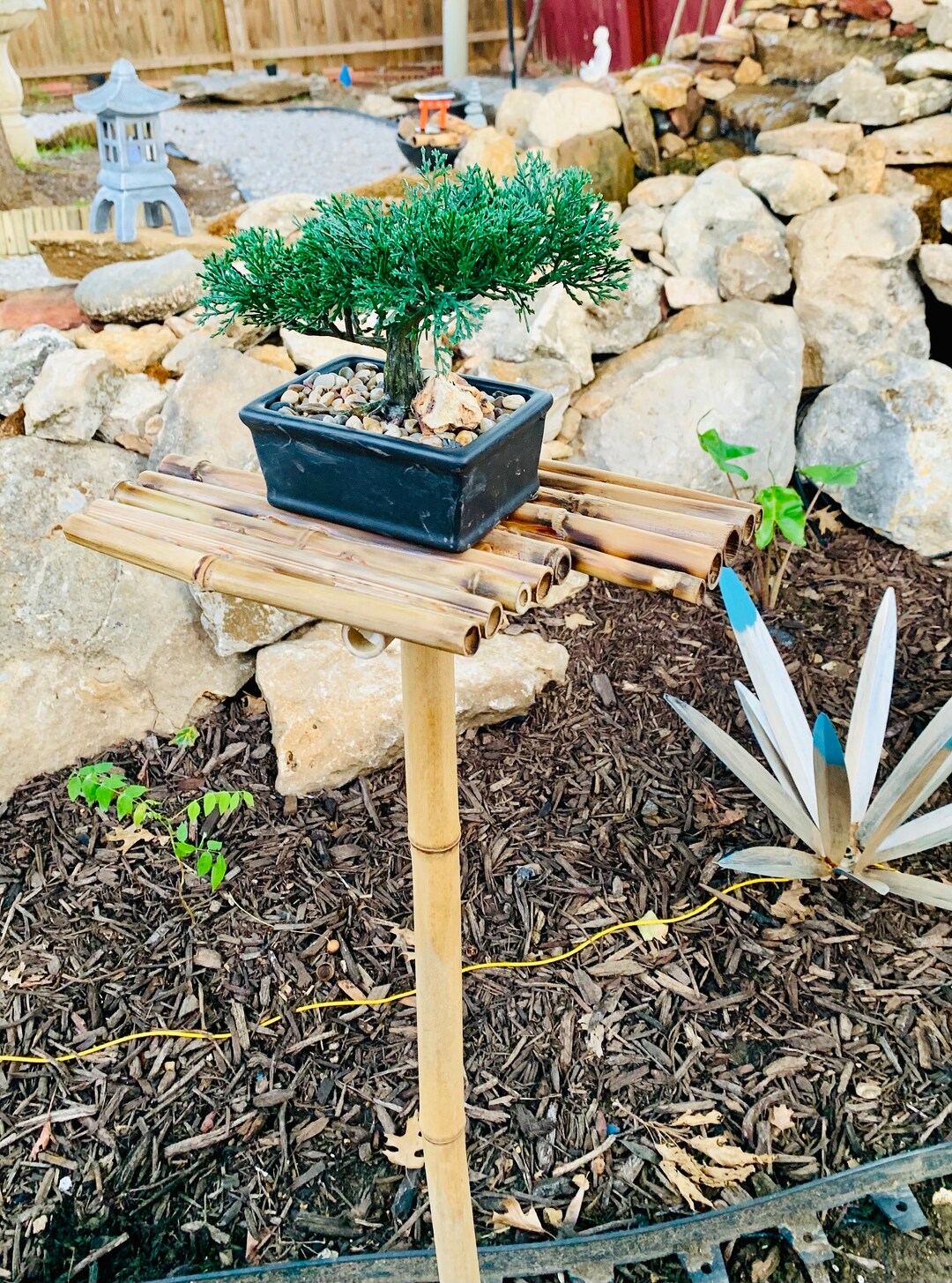 Bonsai Bamboo Display Stands 3 Different Styles Low Profile, With Legs ...