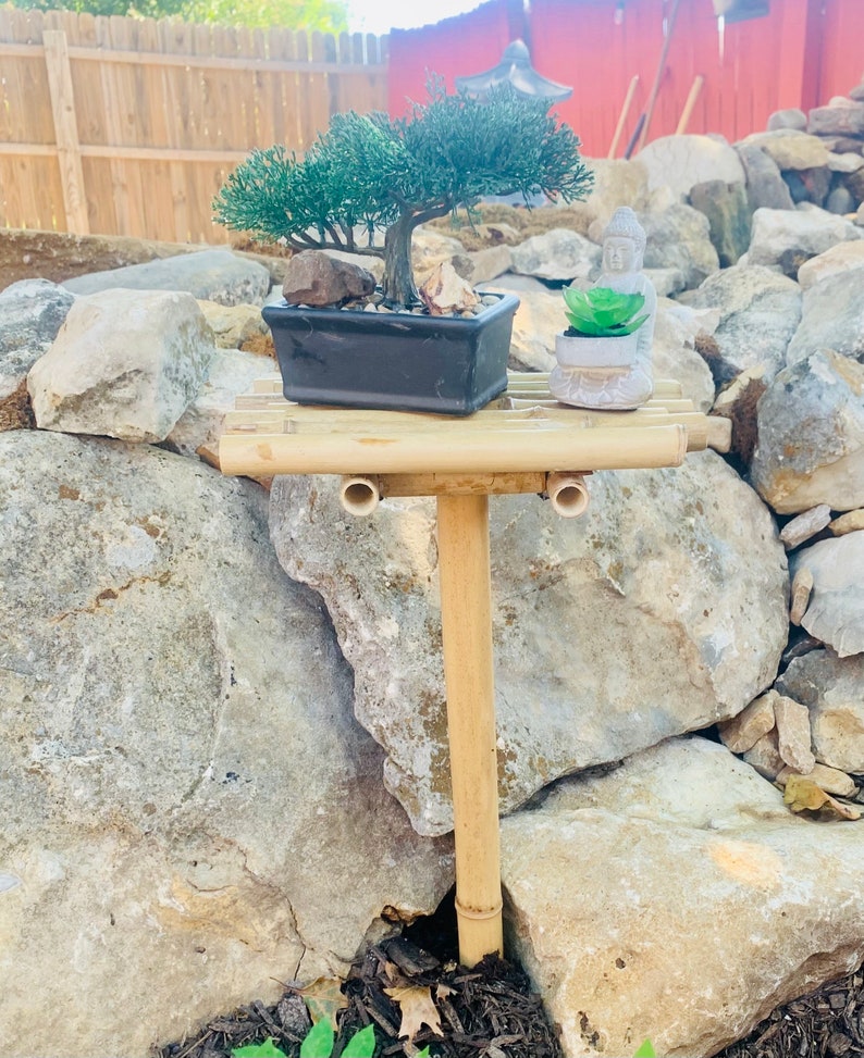Indoor Outdoor Plant Stands Plant Holder Zen Bamboo Stands Display - Etsy