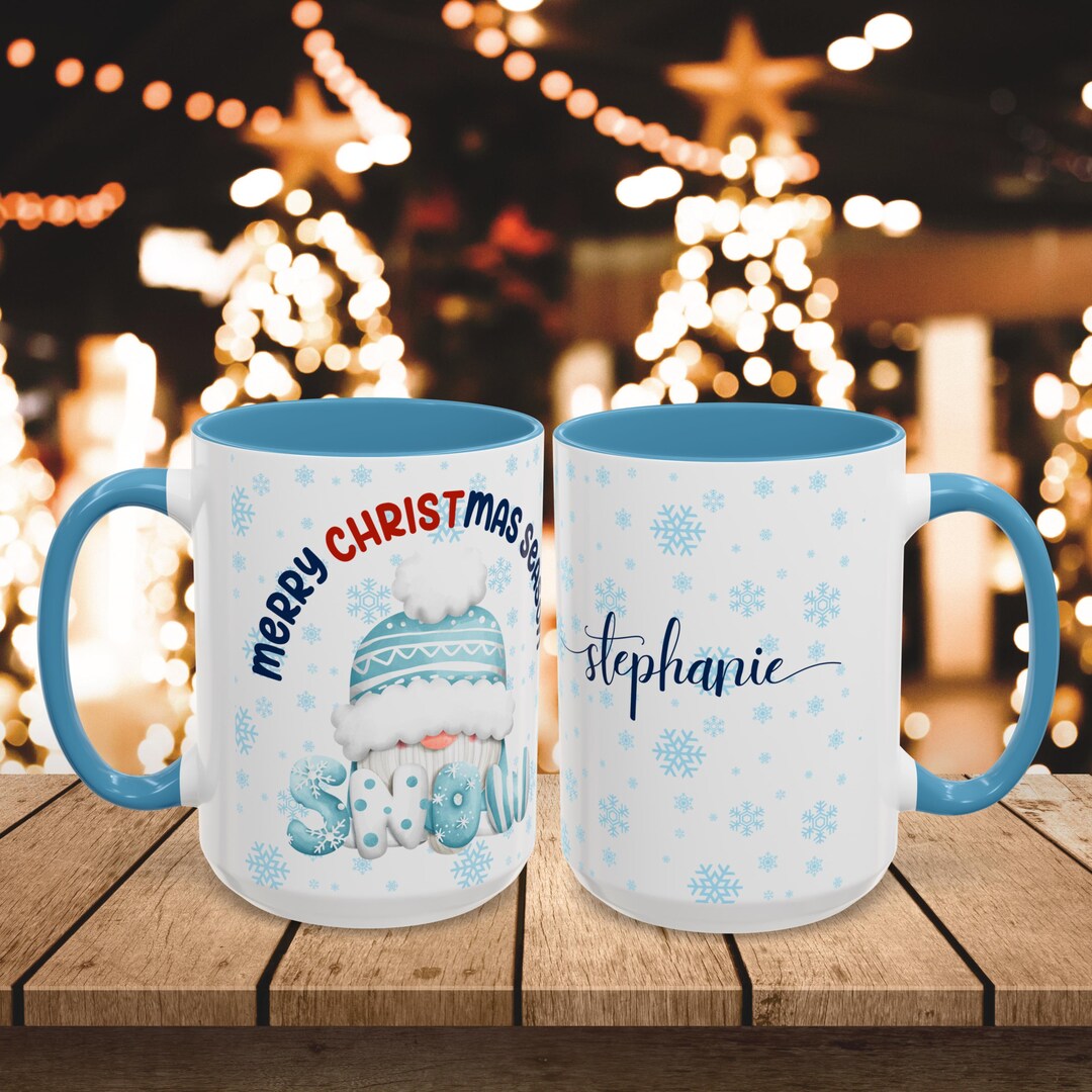 Custom Christmas Mugs, Snow Mugs With Names, Christmas Gifts ...