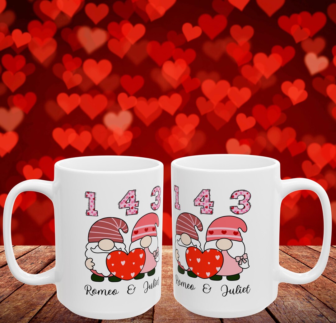 Mugs, Gnomes Theme, Couple Love, Personalized I Love You Mugs, Custom ...