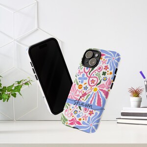 Custom Floral Retro Nurse Boho iPhone Case, Personalized Gift for Her ...
