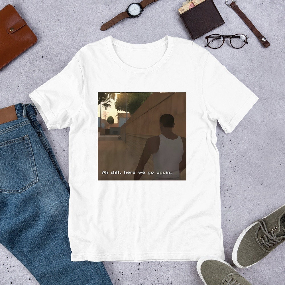 Funny Meme Prank Tshirt Hilarious GTA CJ Shirt Humor Joke Gag Gaming ...