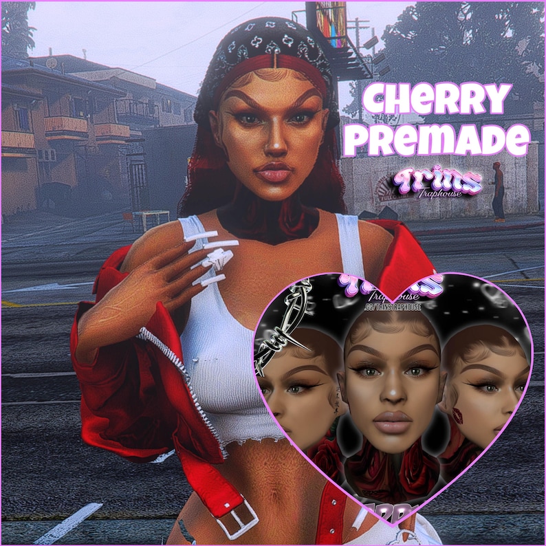 Cherry W/ Edges | Custom Premade Fivem Face | Female - Etsy
