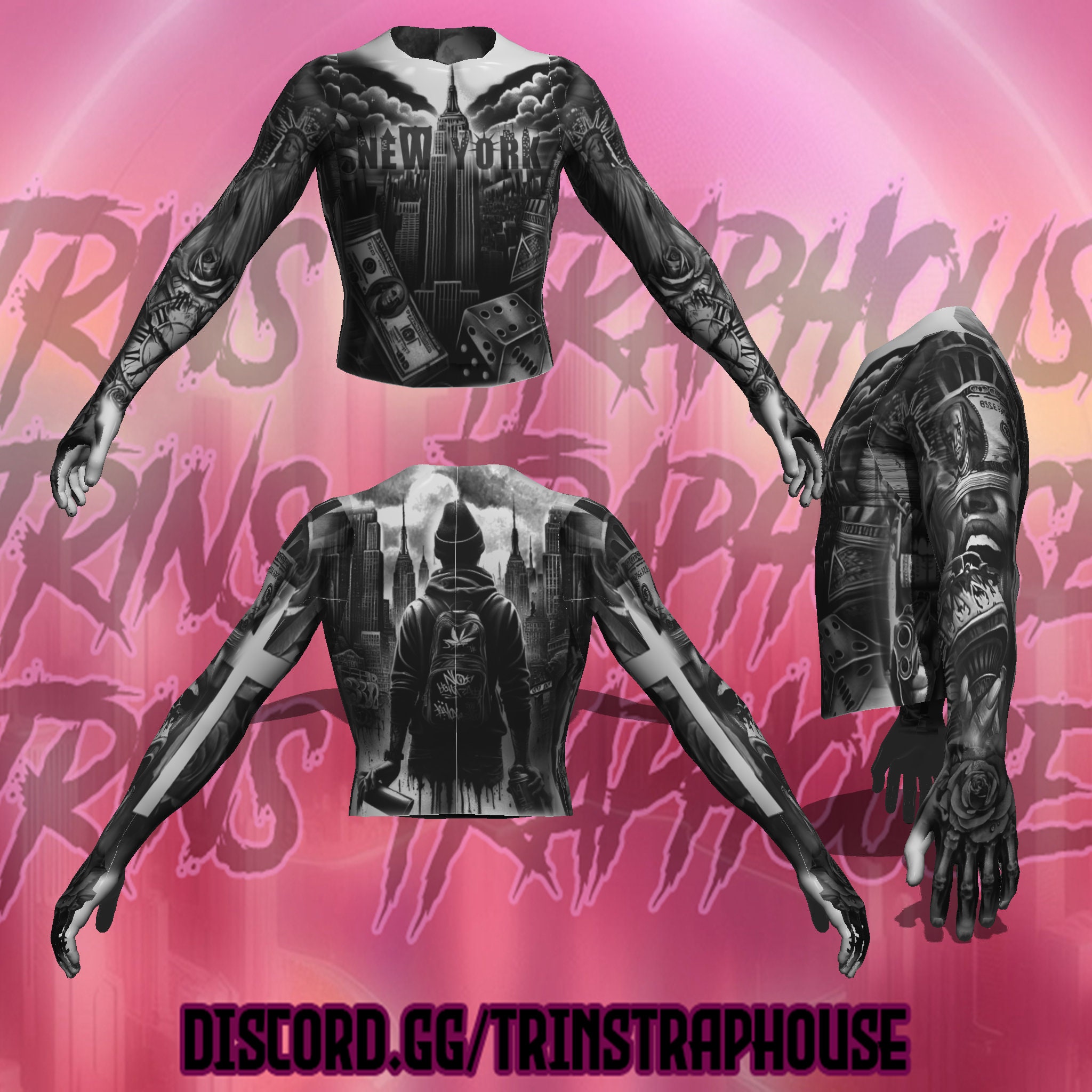 New York V1 | Custom Fivem Full Body Tattoo | Male - Etsy UK