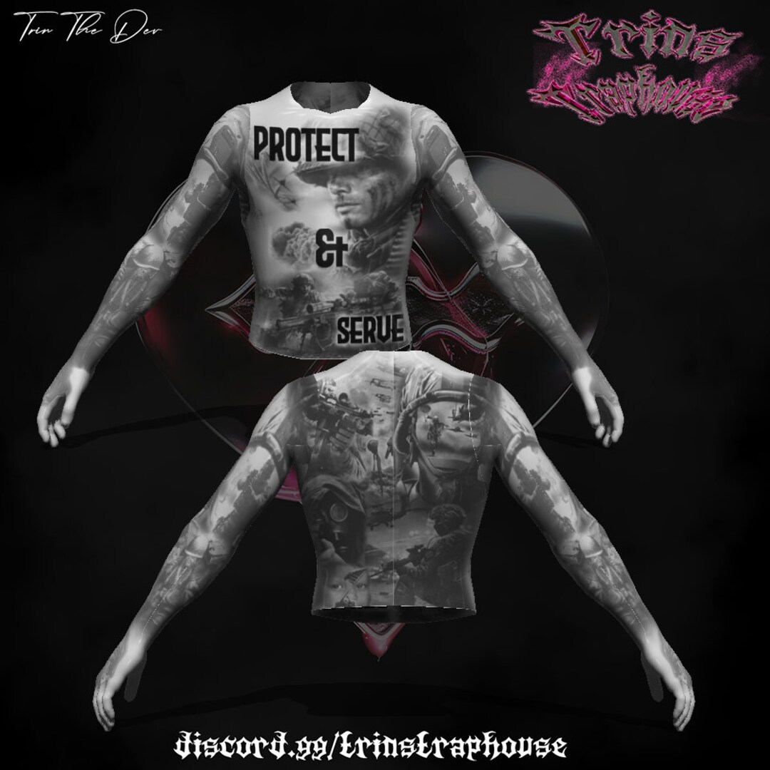 Proteger y servir / Tatuaje de cuerpo completo FiveM personalizado ...